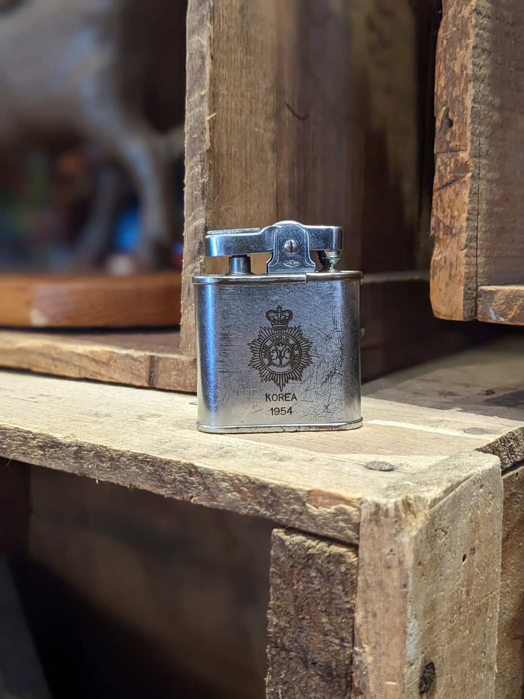 Vintage 1954 Korean War Lighter - Etsy