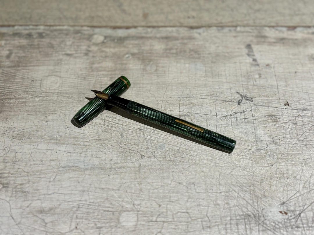 Vintage 1950s Aikin Lambert Waterman Skywriter Fountain Pen With 14k ...