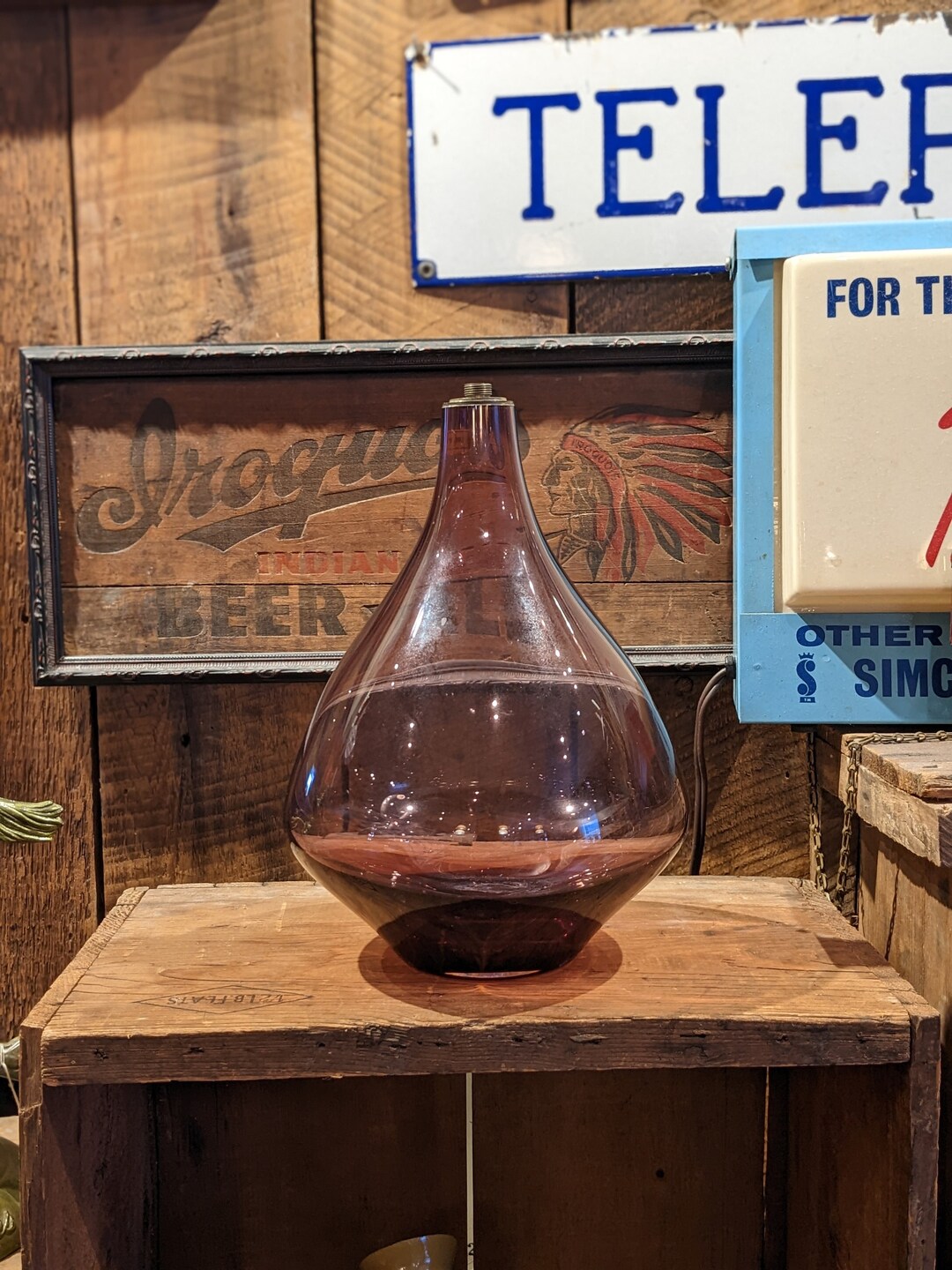 Vintage Large Caithness Art Glass Store Display Perfume Bottle- Needs ...