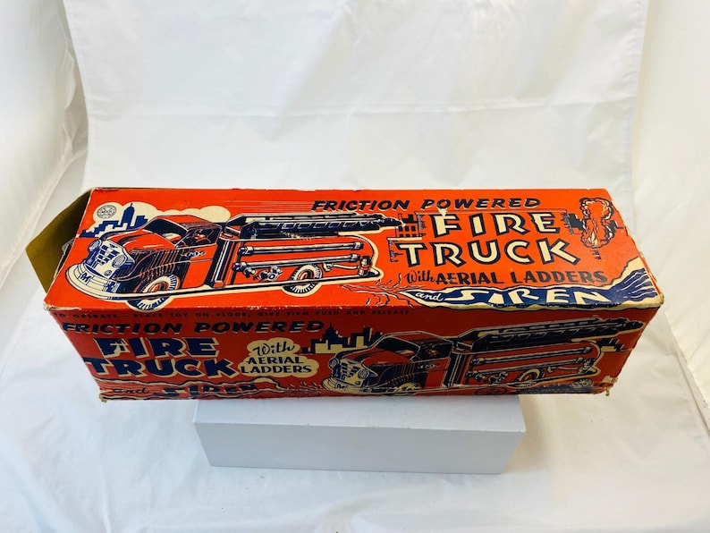 Vintage Marx Friction Power Fire Truck Box Only - Etsy