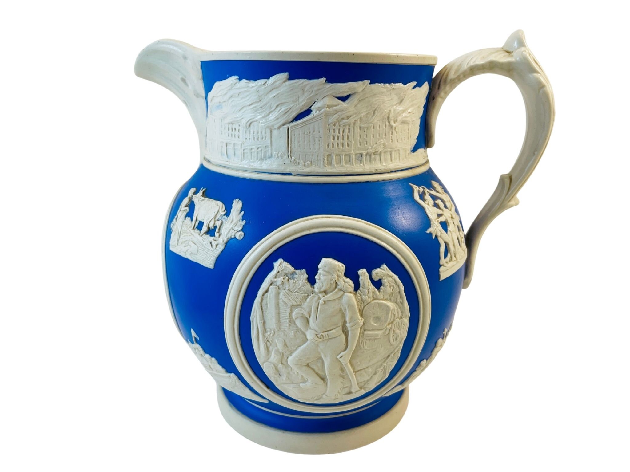 Rare 1894 Copeland Spode Chicago Pitcher by Frank E. Burley - Etsy