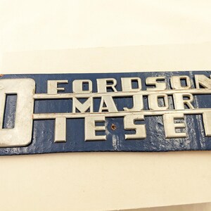 Vintage Fordson Major Diesel Tractor Emblem - Etsy