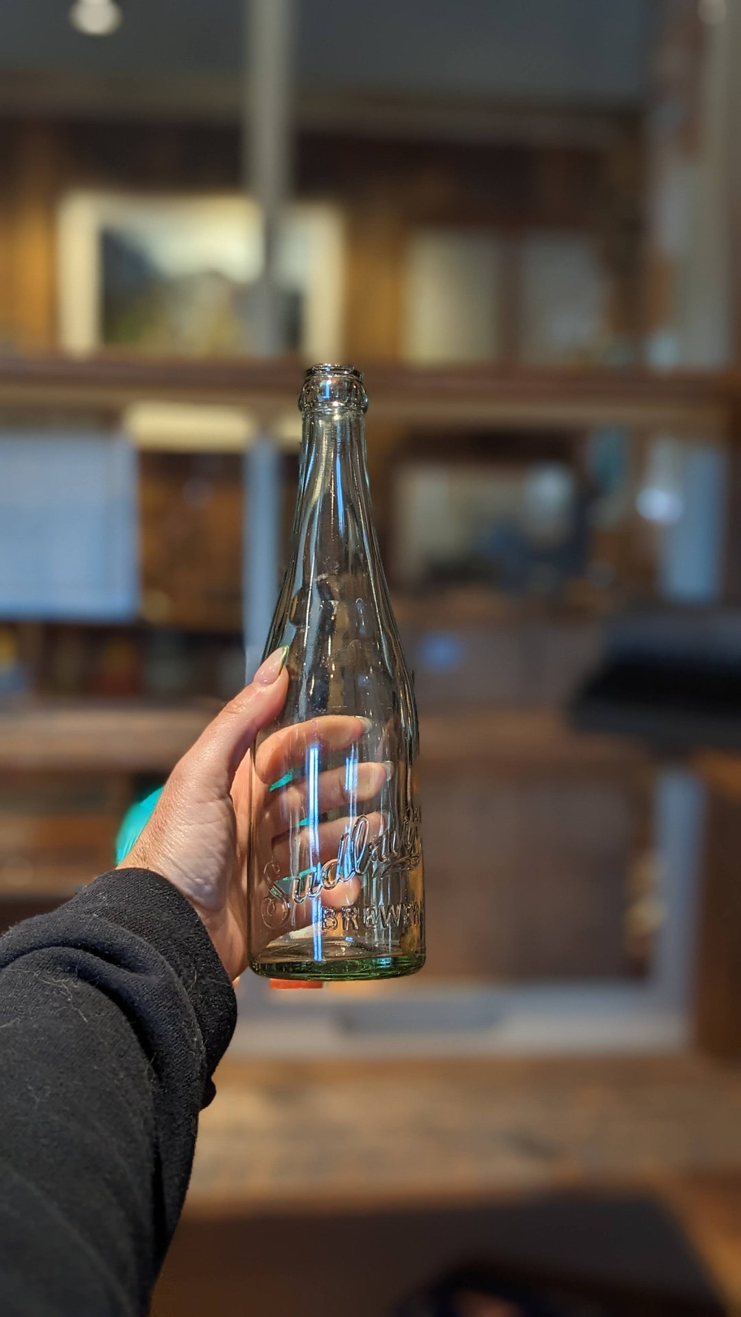 Sudbury Brewing Clear Glass Beer Bottle, Breweriana, Collectable ...