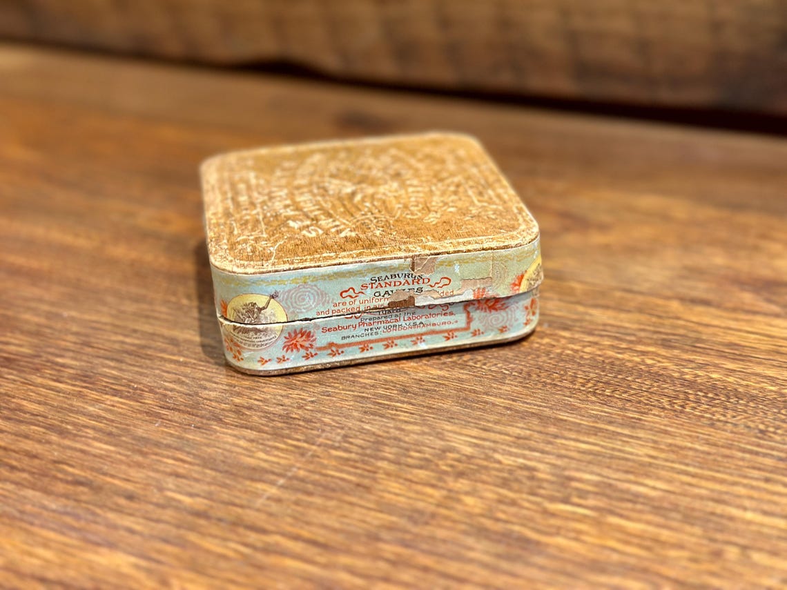 Antique Seaburys and Johnson Air Tight Aseptic Gauze Container - Etsy