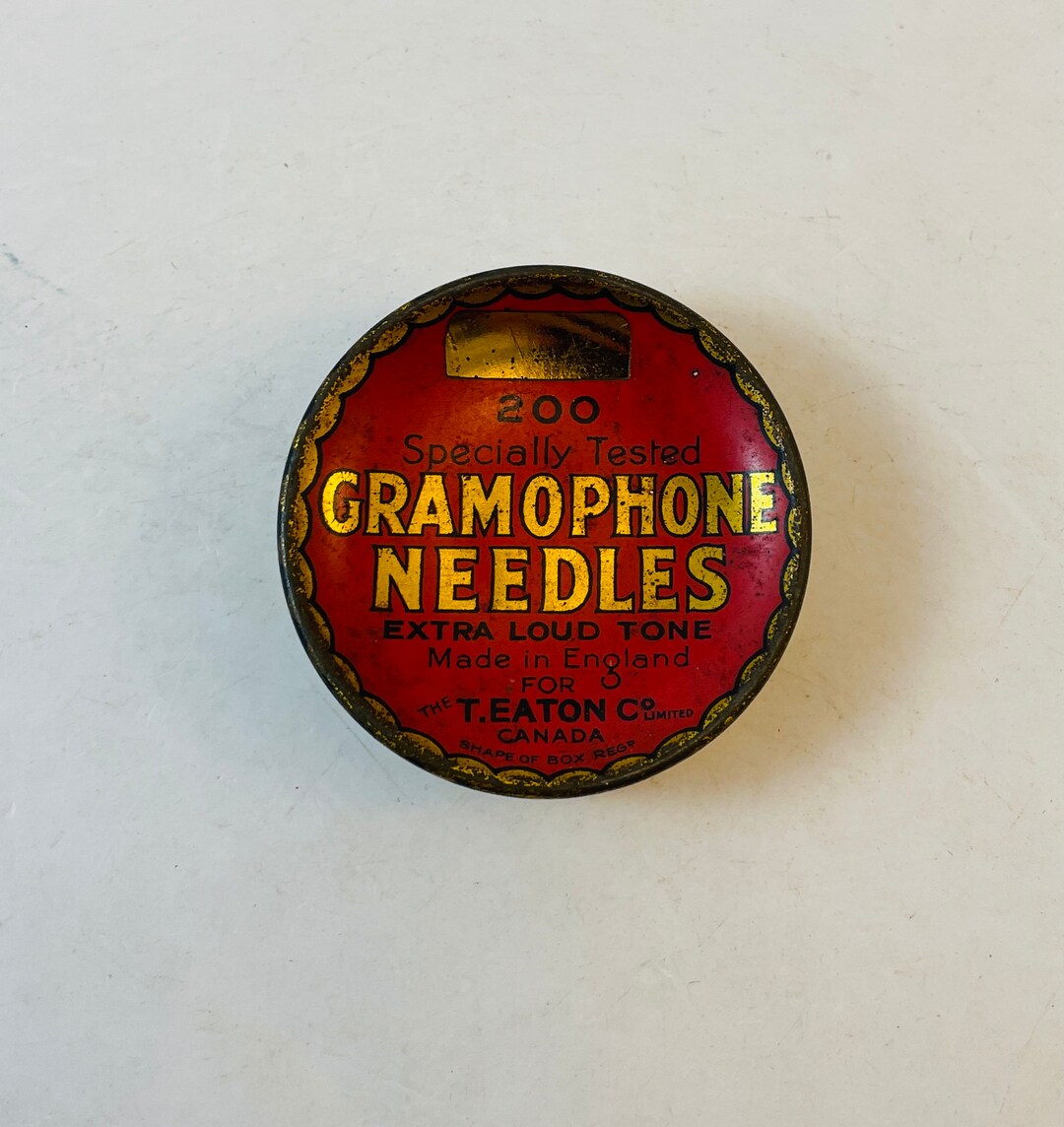 Vintage T. Eaton Co. Gramophone Needle Tin - Etsy