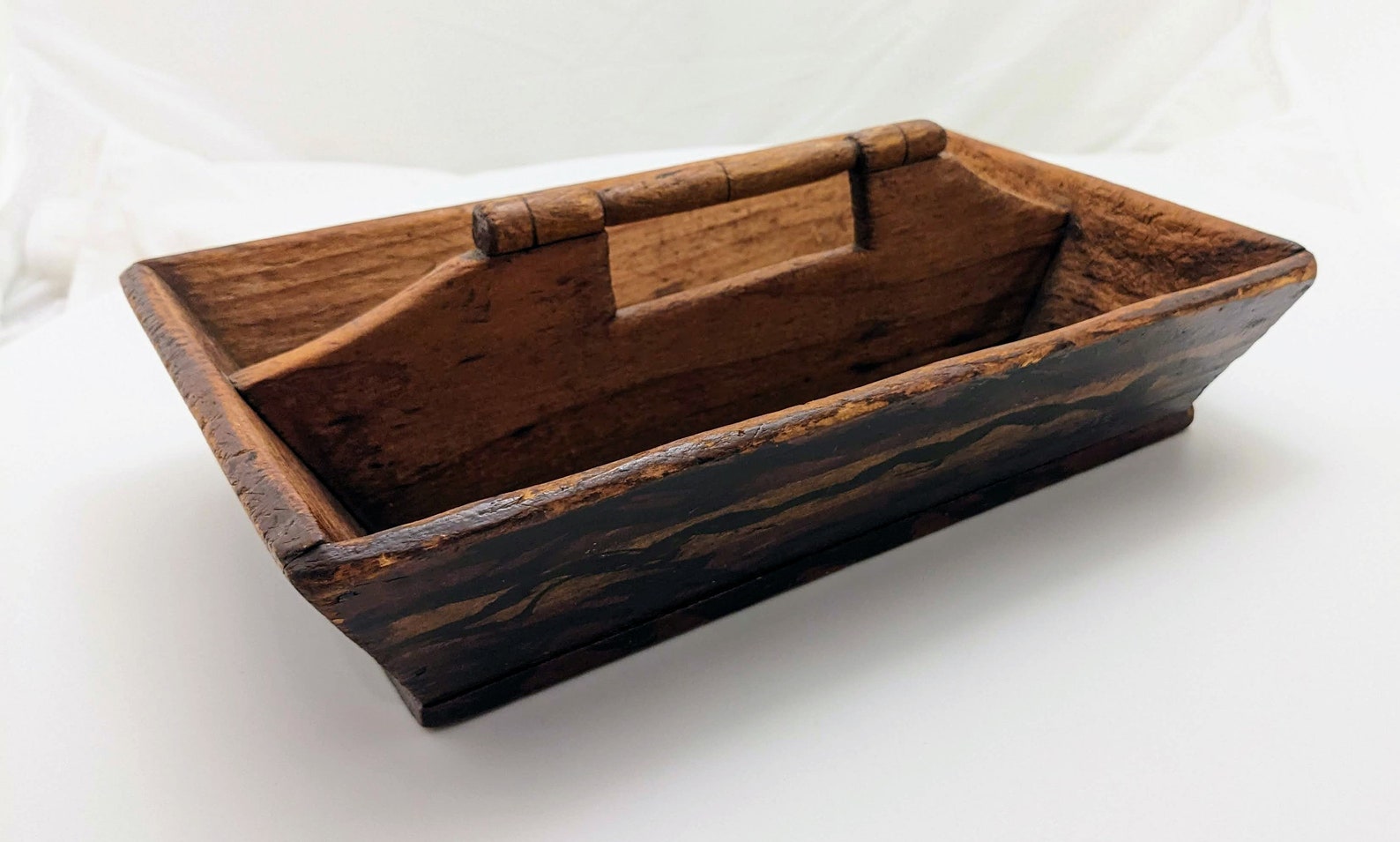 Nova Scotia Grain Painted Cutlery Box, Primitive Wood Tray - Etsy