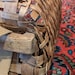 Antique Large Splint Wood Adirondack Pack Basket Rustic Trapper Basket ...