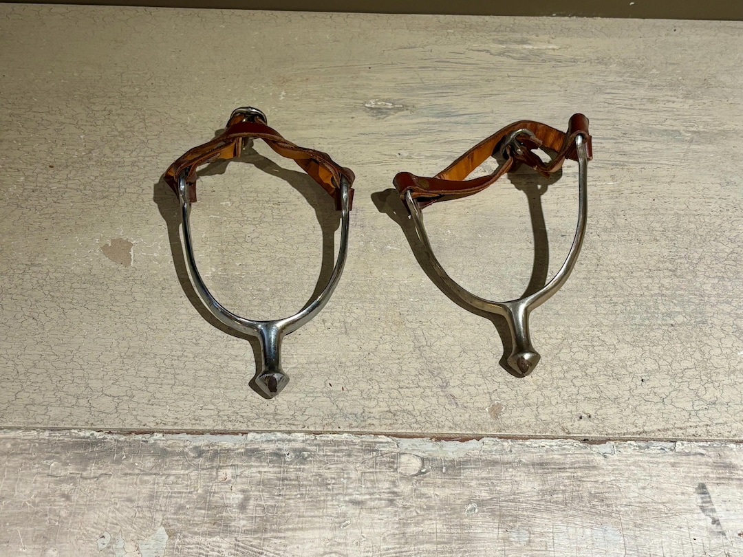 Vintage Nickel Plated Cavalry Spurs - Etsy
