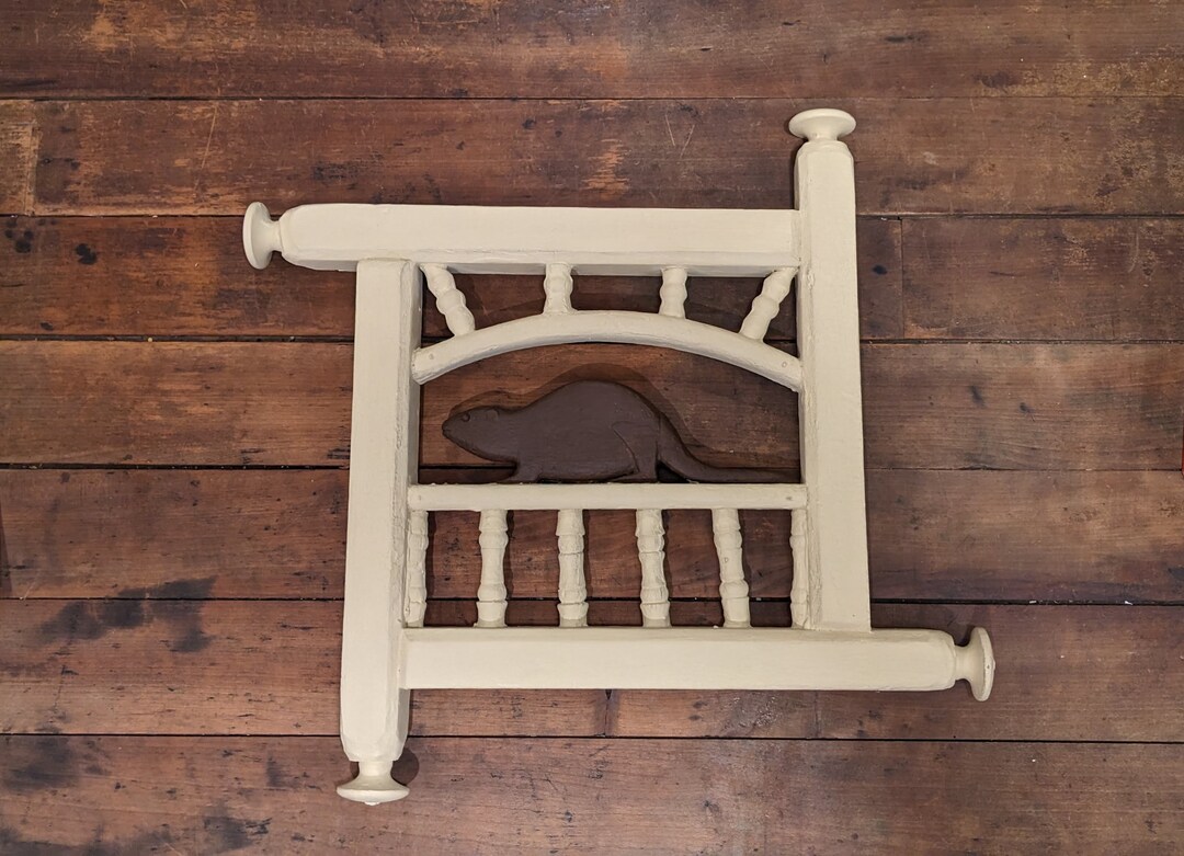 Folk Art Carved Beaver House Architecture Trim, Collectible, Canadiana ...
