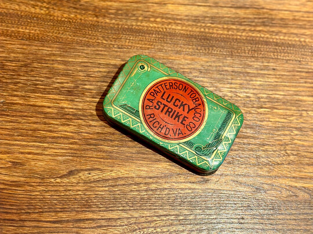 Vintage Patterson Lucky Strike Tobacco Tin - Etsy