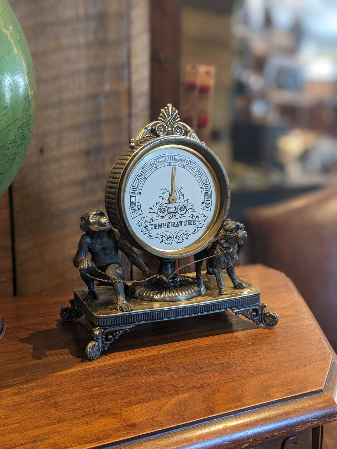 Victorian Figural Desktop Thermometer Simpson Hall Miller & Co. Missing ...