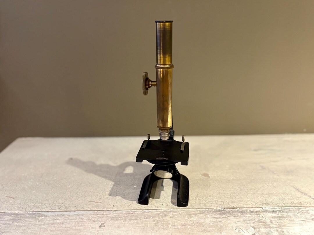 Early Gottinga Brass and Cast Iron Microscope With Original Case - Etsy