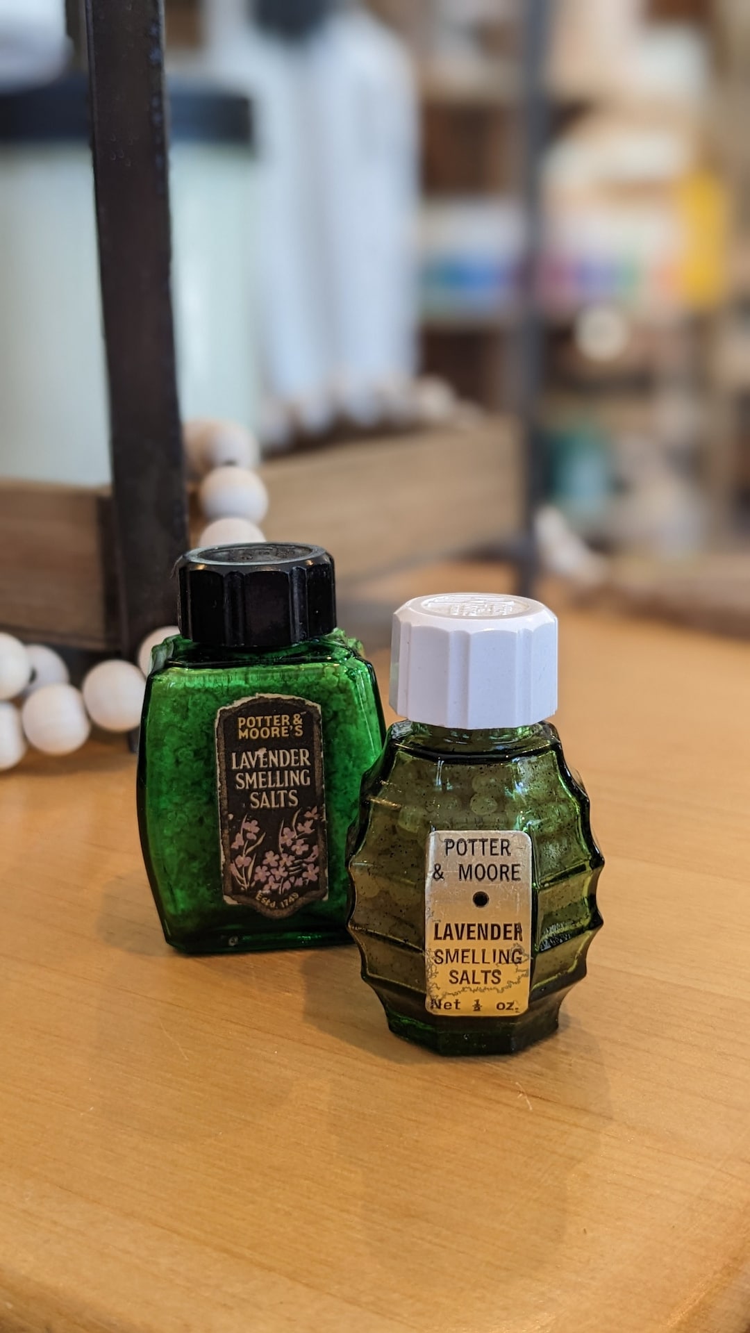 Qty. 2 Potter & Moore Lavender Smelling Salts Bottles With Contents ...