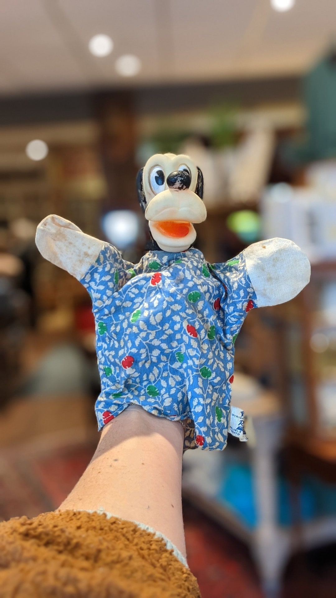 Vintage Walt Disney Hand Puppet Pluto by Reliable Toy Canada ...