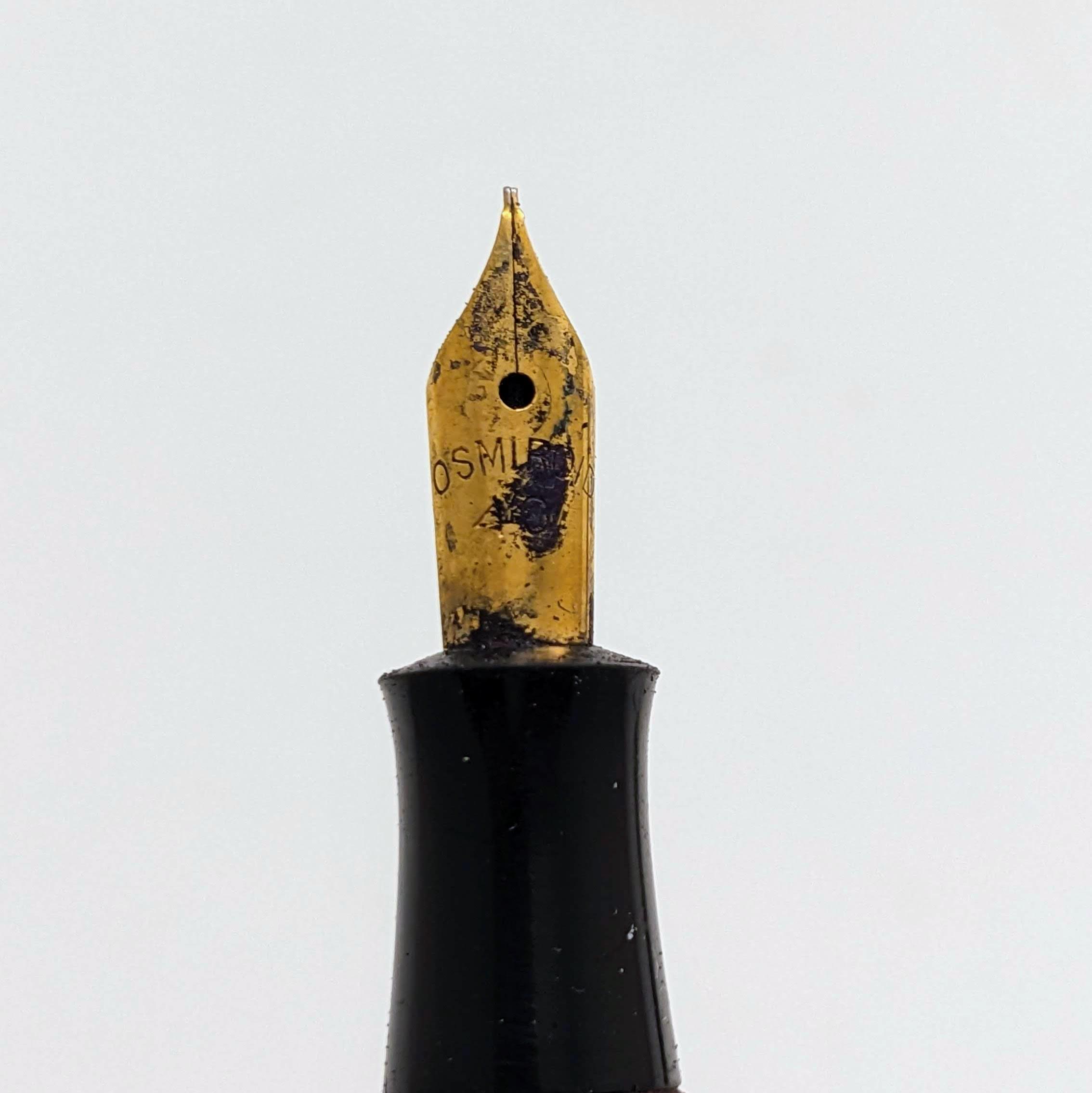 Vintage Burnham Fountain Pen, Maroon Marbled Finish, Collectable - Etsy