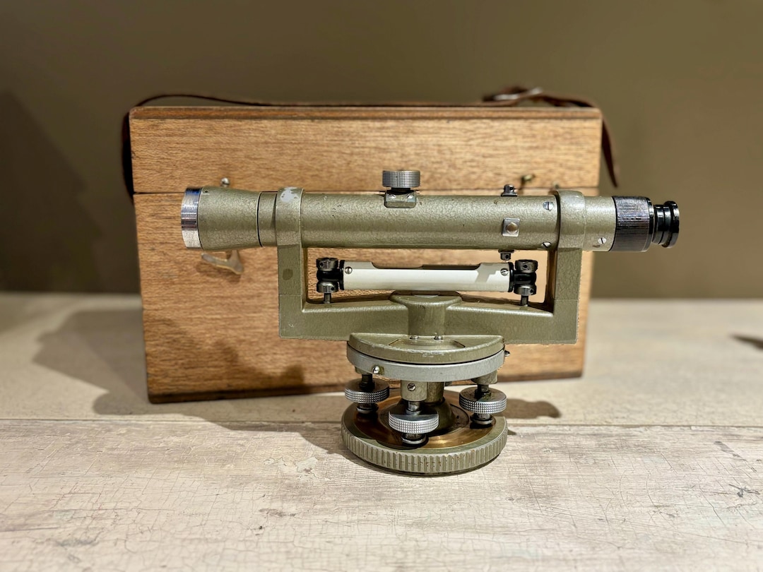 Vintage T.H.S Co 11-inch Dumpy Level No. 36042 Surveyor Scope Transit ...