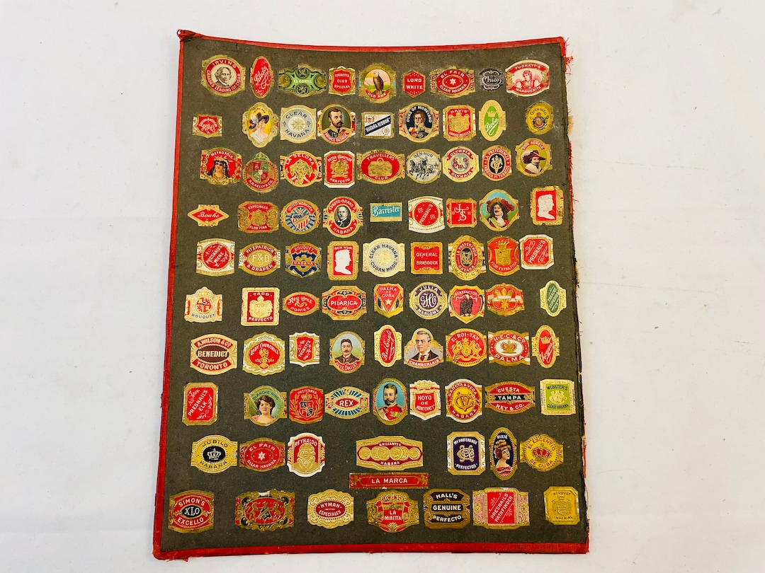 Vintage Cigar Label Collection 87 Cigar Labels - Etsy