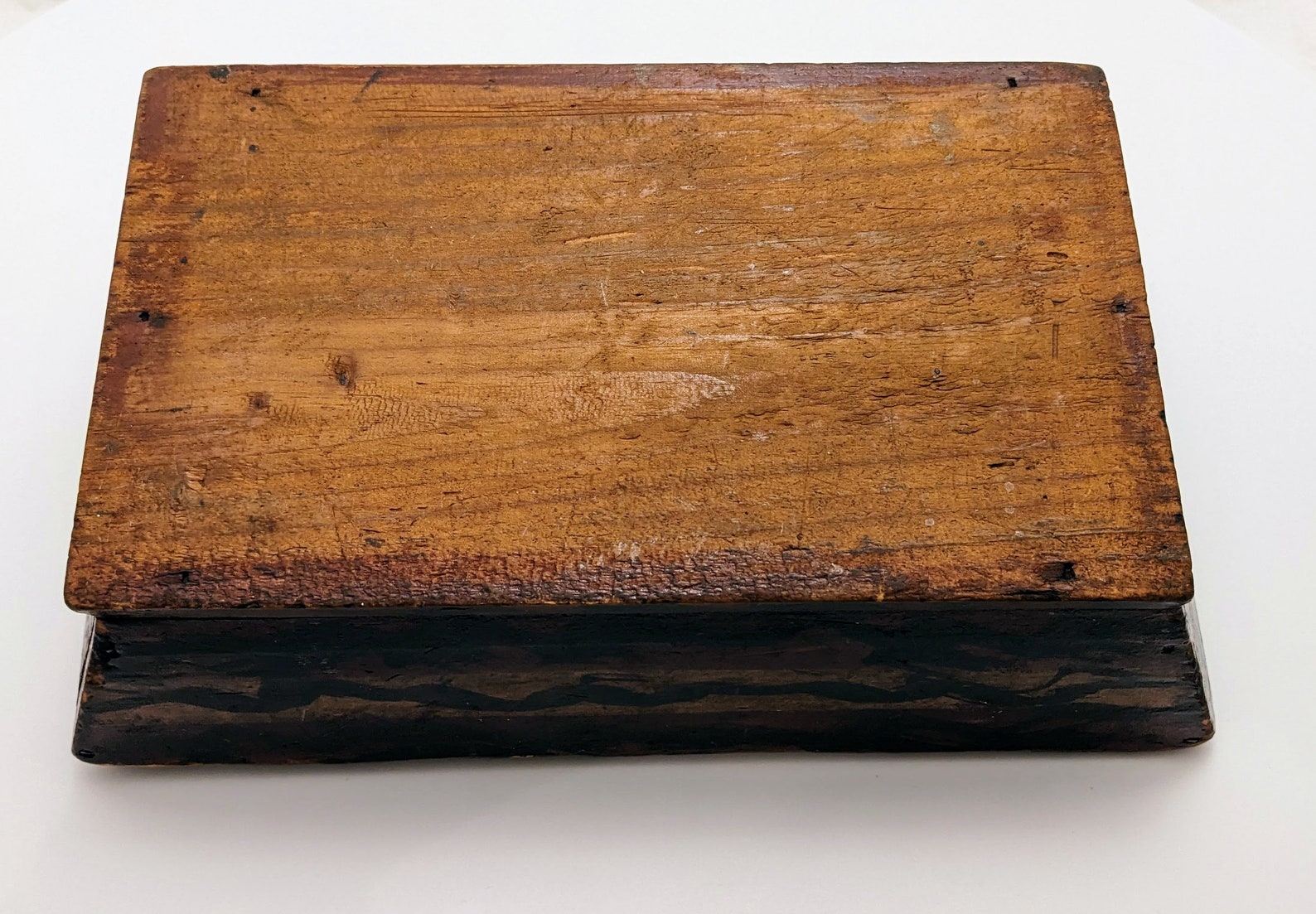 Nova Scotia Grain Painted Cutlery Box, Primitive Wood Tray - Etsy