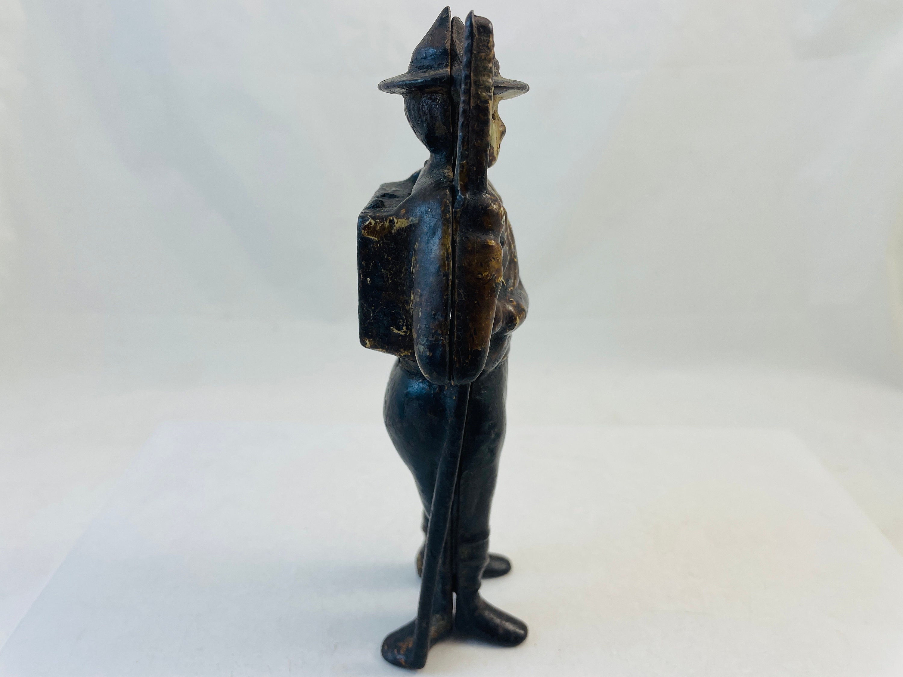 Antique Cast Iron Boy Scout Bank Original Paint | Etsy