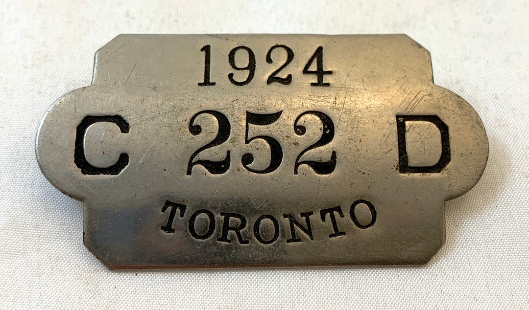 1924 Silver Tone Toronto Badge - Etsy