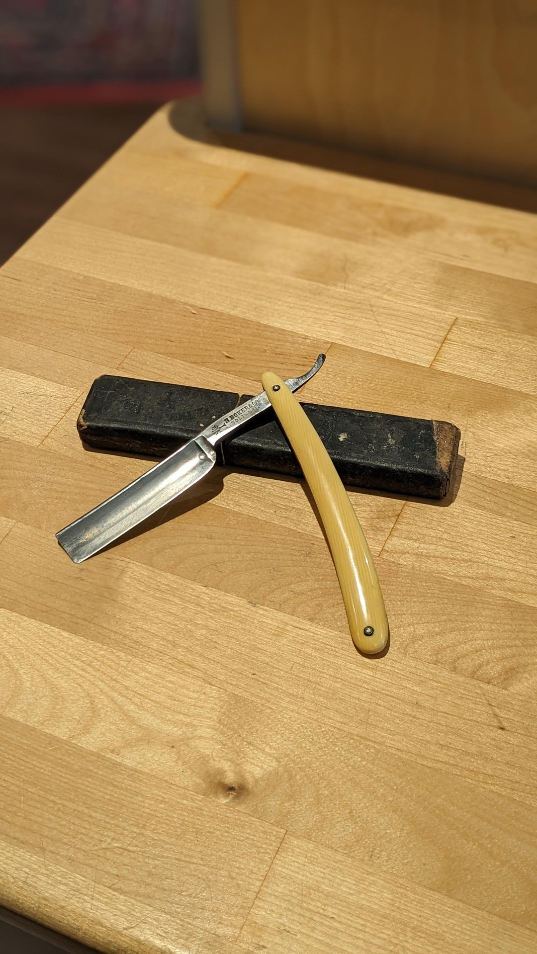 Henry Boker Solingen King Cutter Straight Razor With Original Box C ...