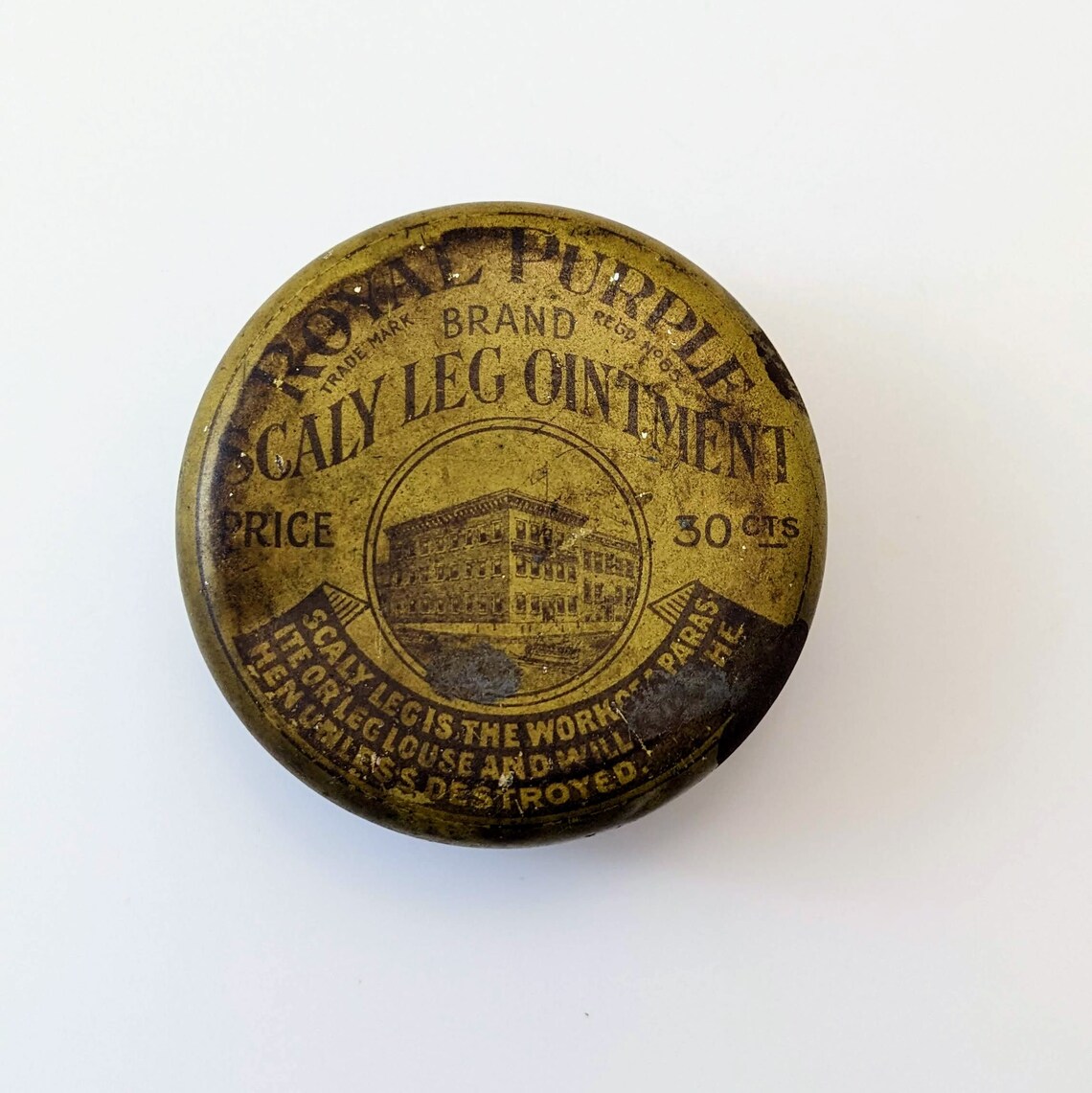 Early Royal Purple Brand Scaly Leg Ointment Tin - Etsy