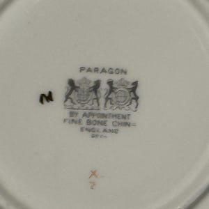 Rare Paragon Double Warrant Green and White Gardenia Teacup and Saucer ...