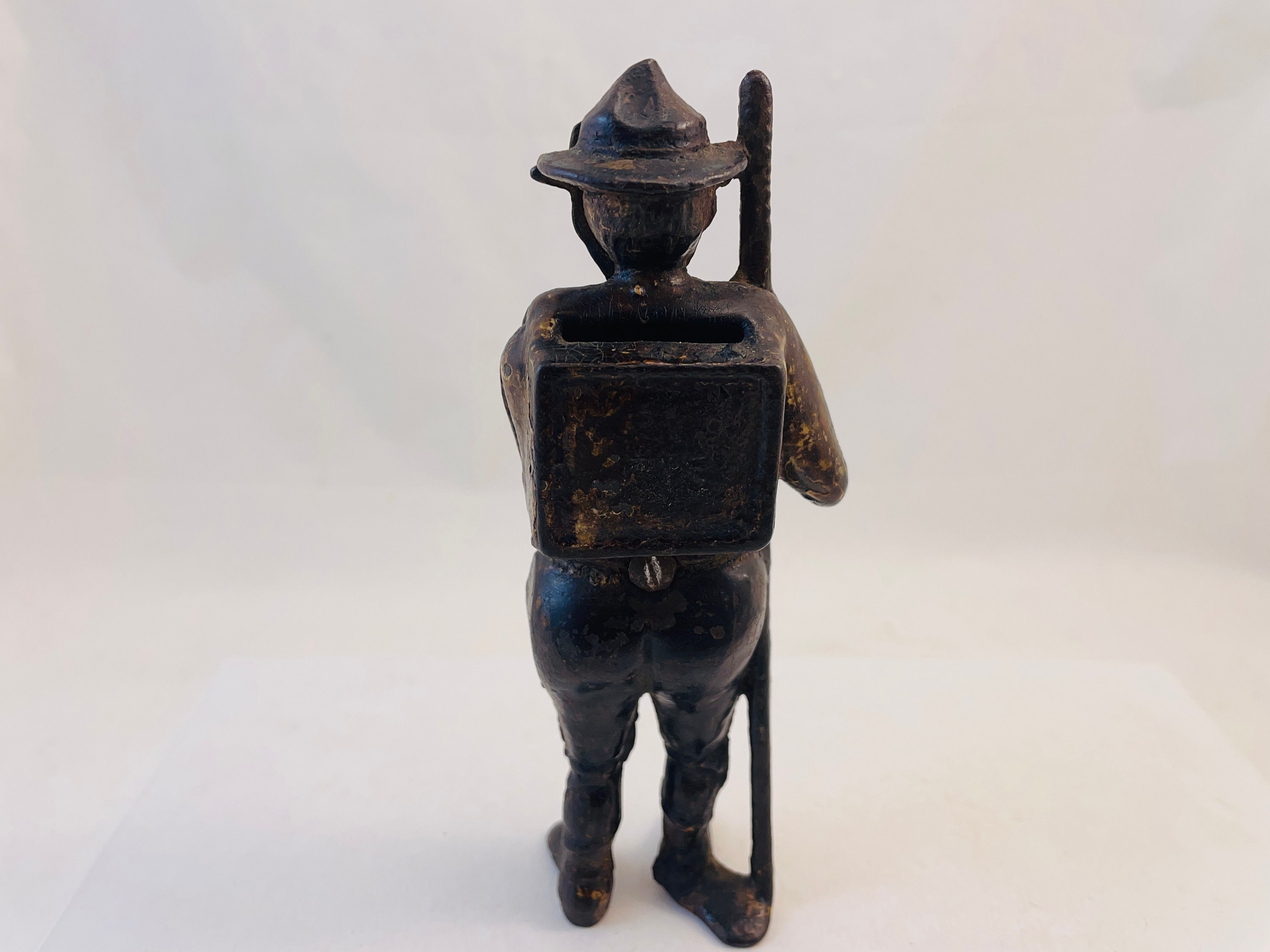 Antique Cast Iron Boy Scout Bank Original Paint | Etsy