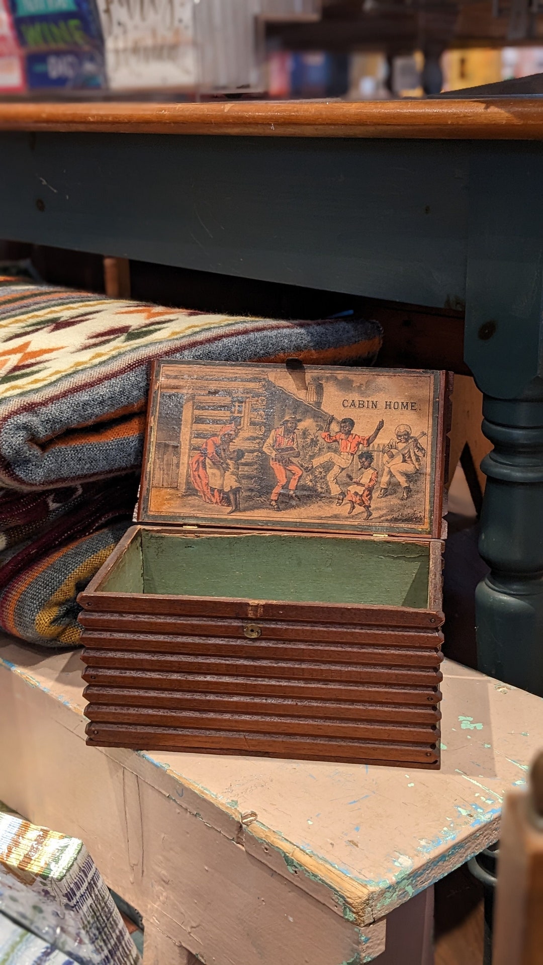 Early Log Cabin Humidor Cigar Box C.1900, Tobacciana, Cigar Case ...