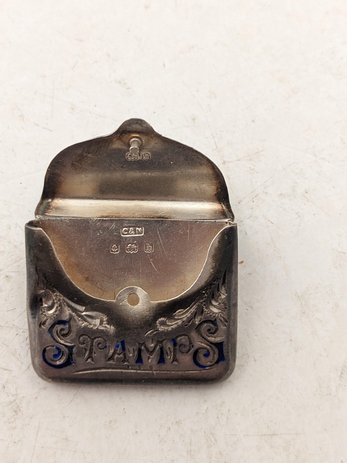 1907 Birmingham Sterling Silver Stamp Holder for a Chatelaine - Etsy