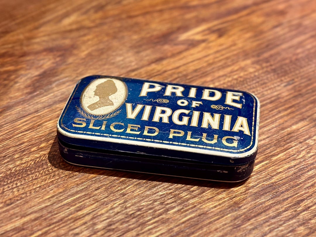 Vintage Pride of Virginia Slice Plug Tobacco Tin - Etsy