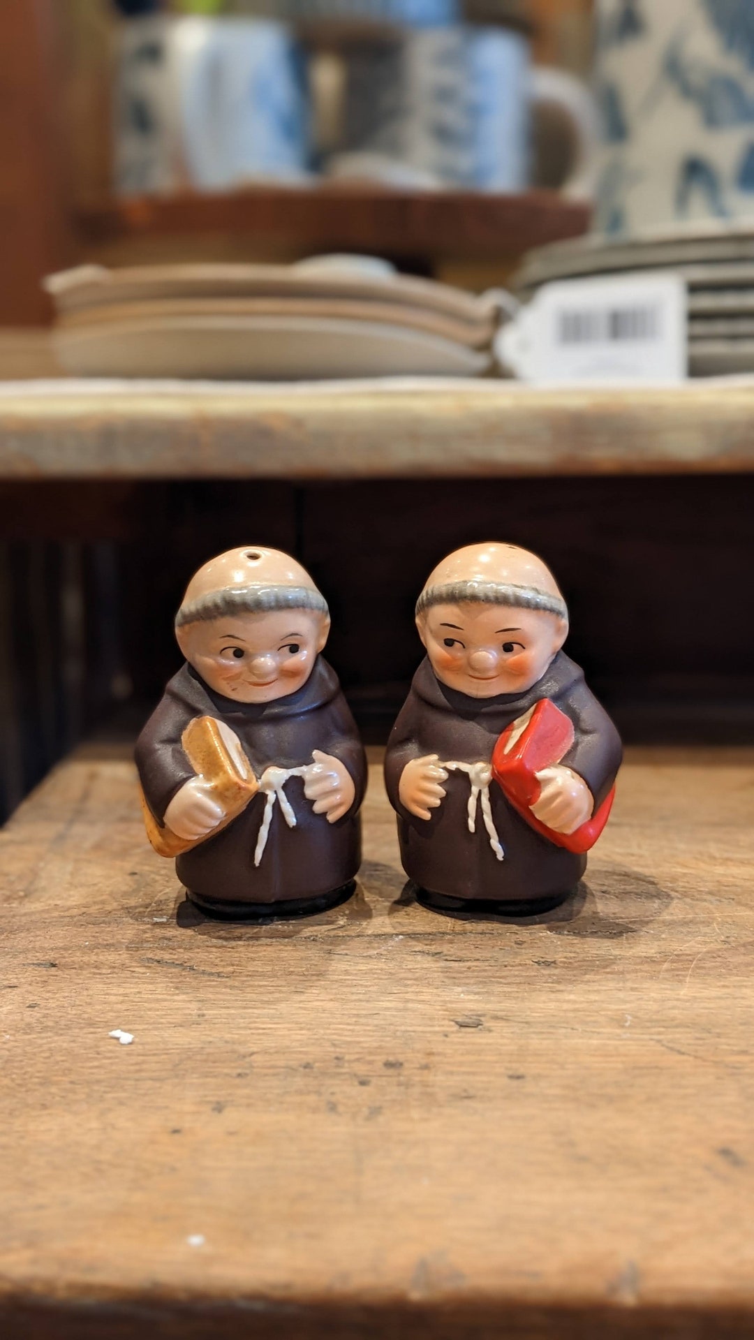 Vintage Goebel Monks With Books Salt and Pepper West Germany ...