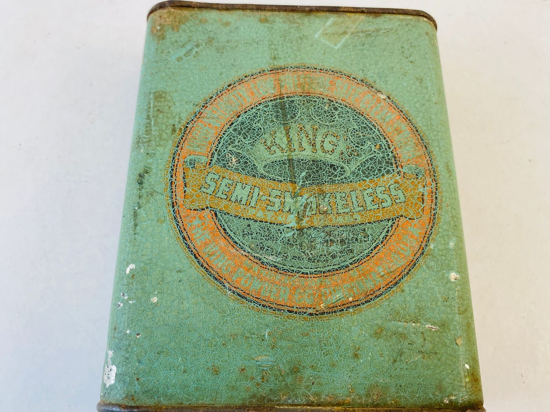 Vintage King Semi - Smokeless Powder Tin C. 1898 - Etsy