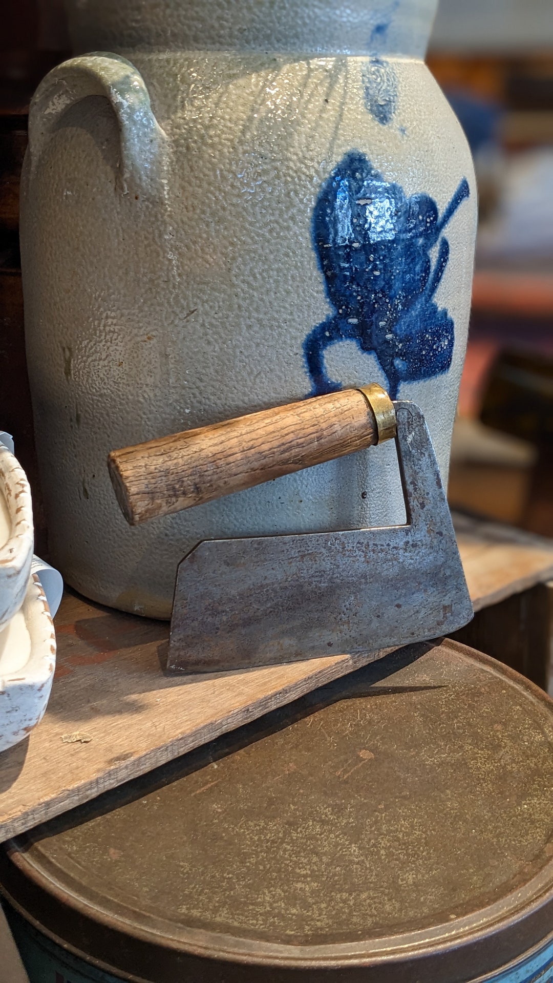 Primitive Side Handled Food Chopper, Antique, Collectable, Kitchen ...