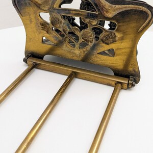 Antique Art Nouveau Cast Iron Judd Owl Sliding Bookends With Letter ...