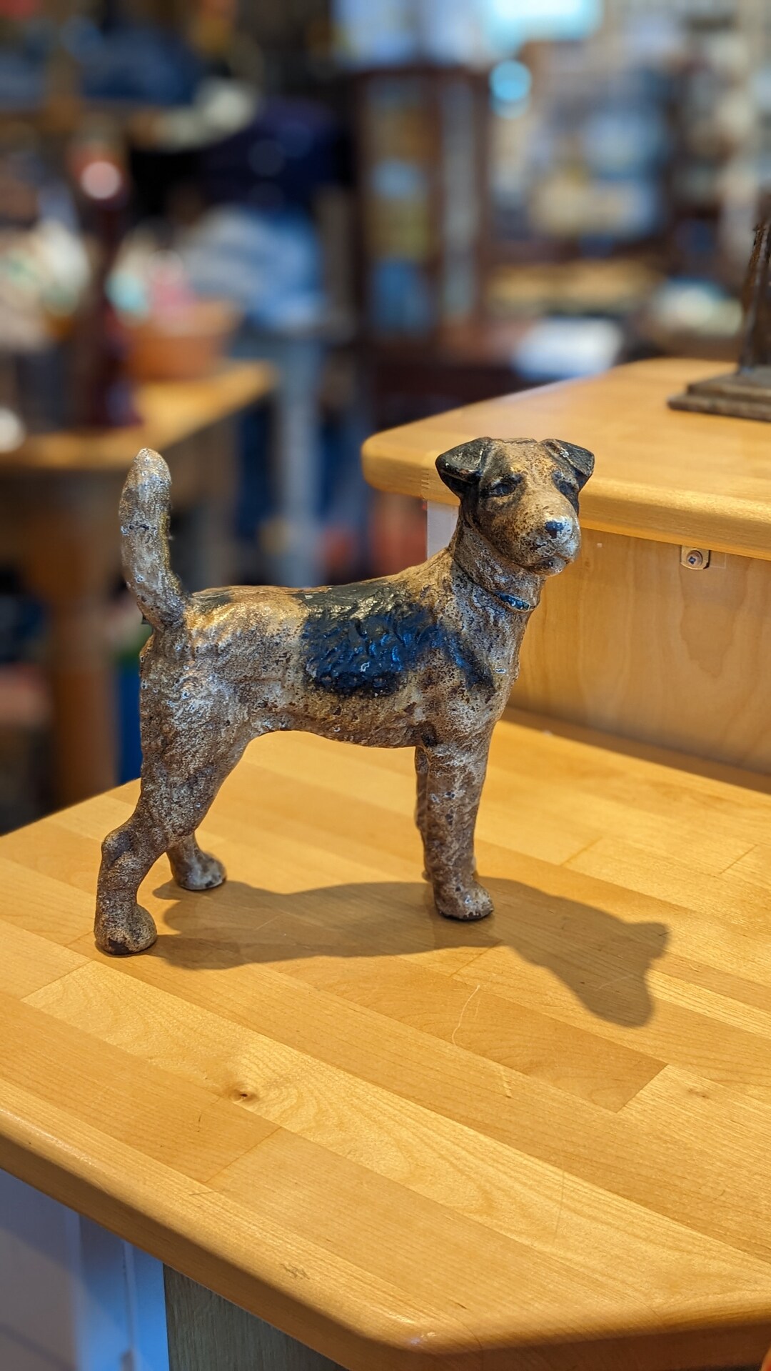 Vintage Hubley Wire Haired Fox Terrier Doorstop Original Paint ...
