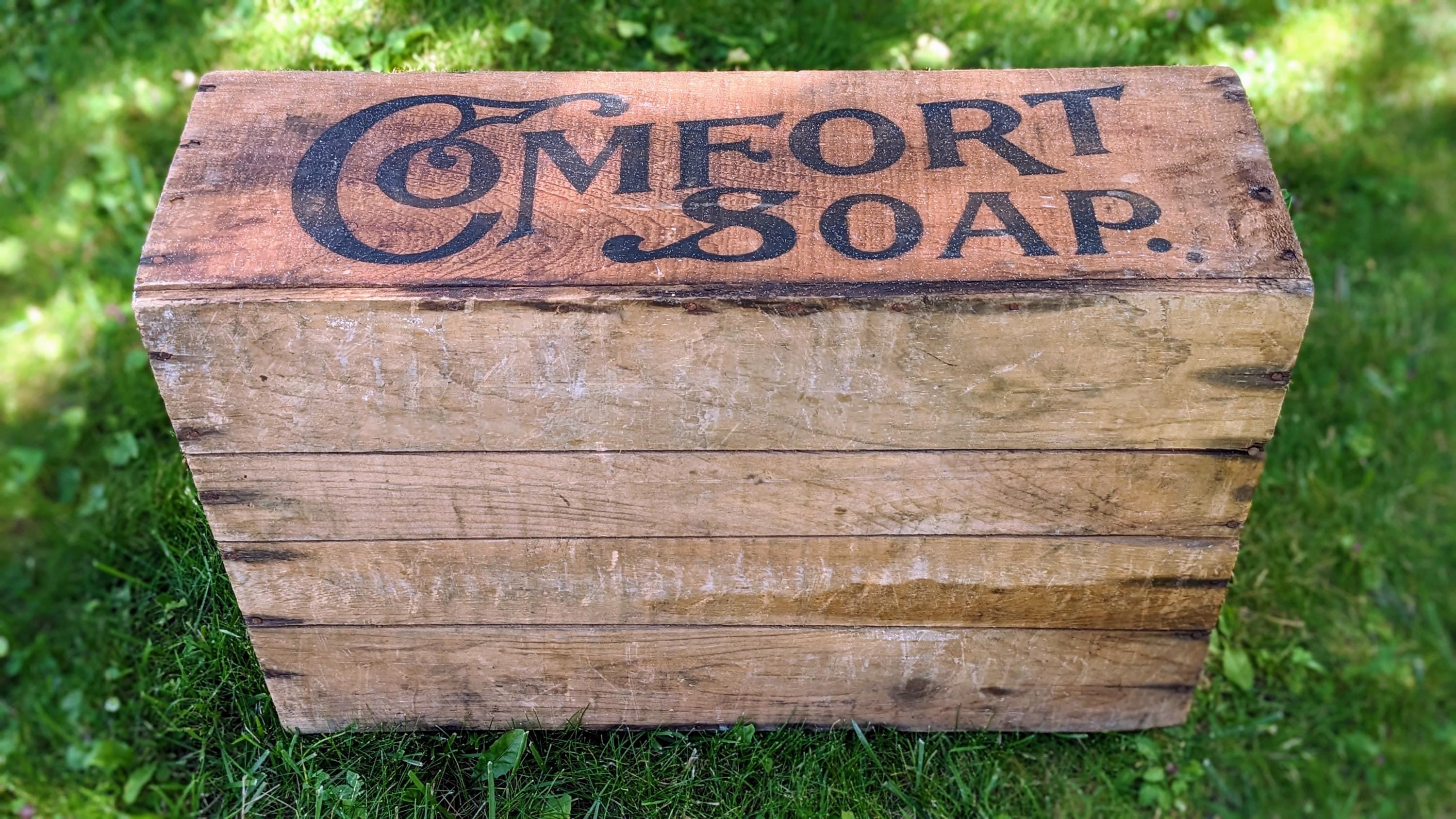 Antique Comfort Soap Crate - Etsy