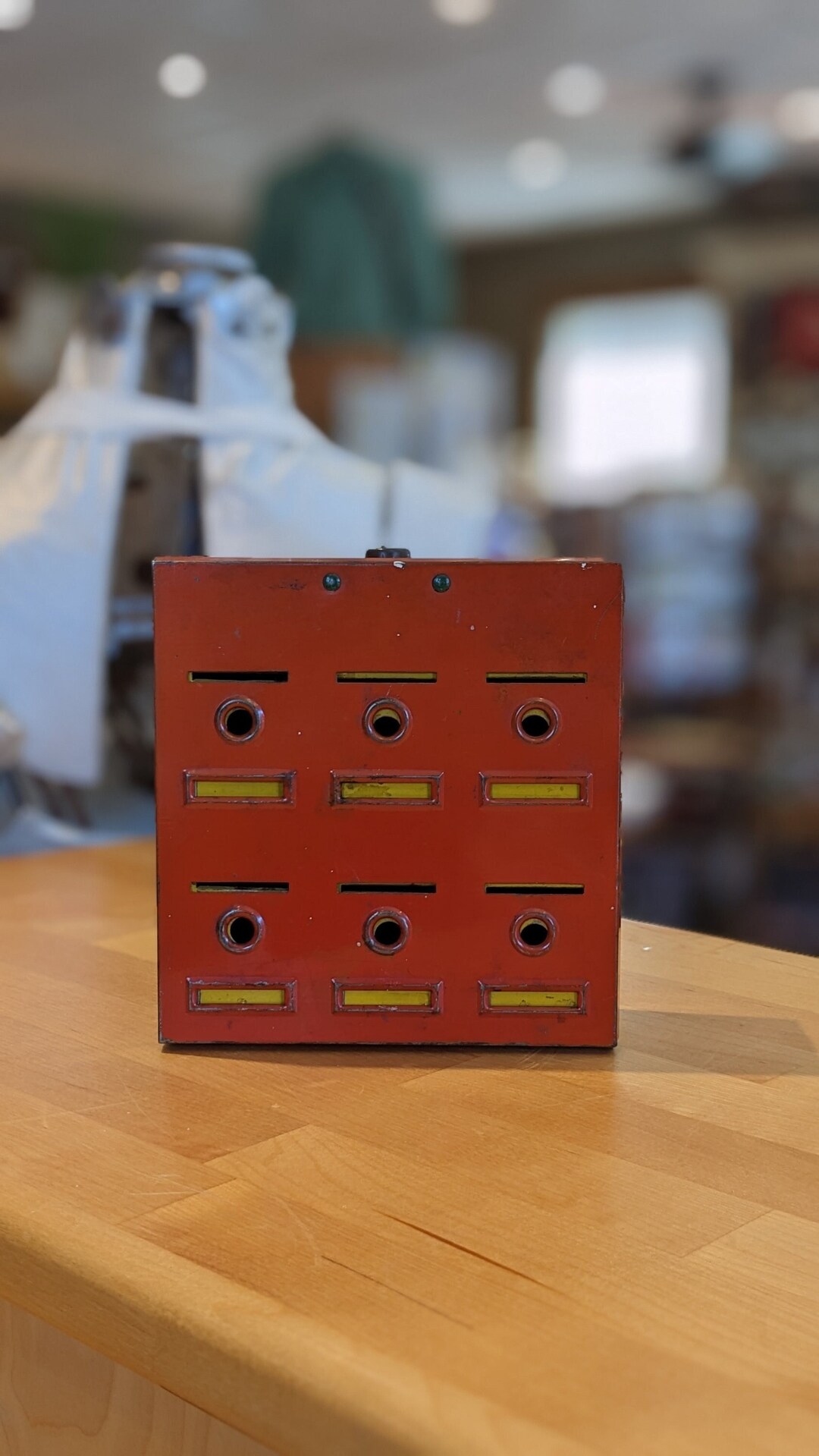 Vintage Tin Home Budget Bank With Key, Tudor, Collectable, Money Bank ...