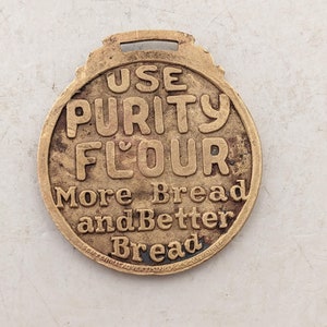 1930's Purity Flour Watch Fob - Etsy