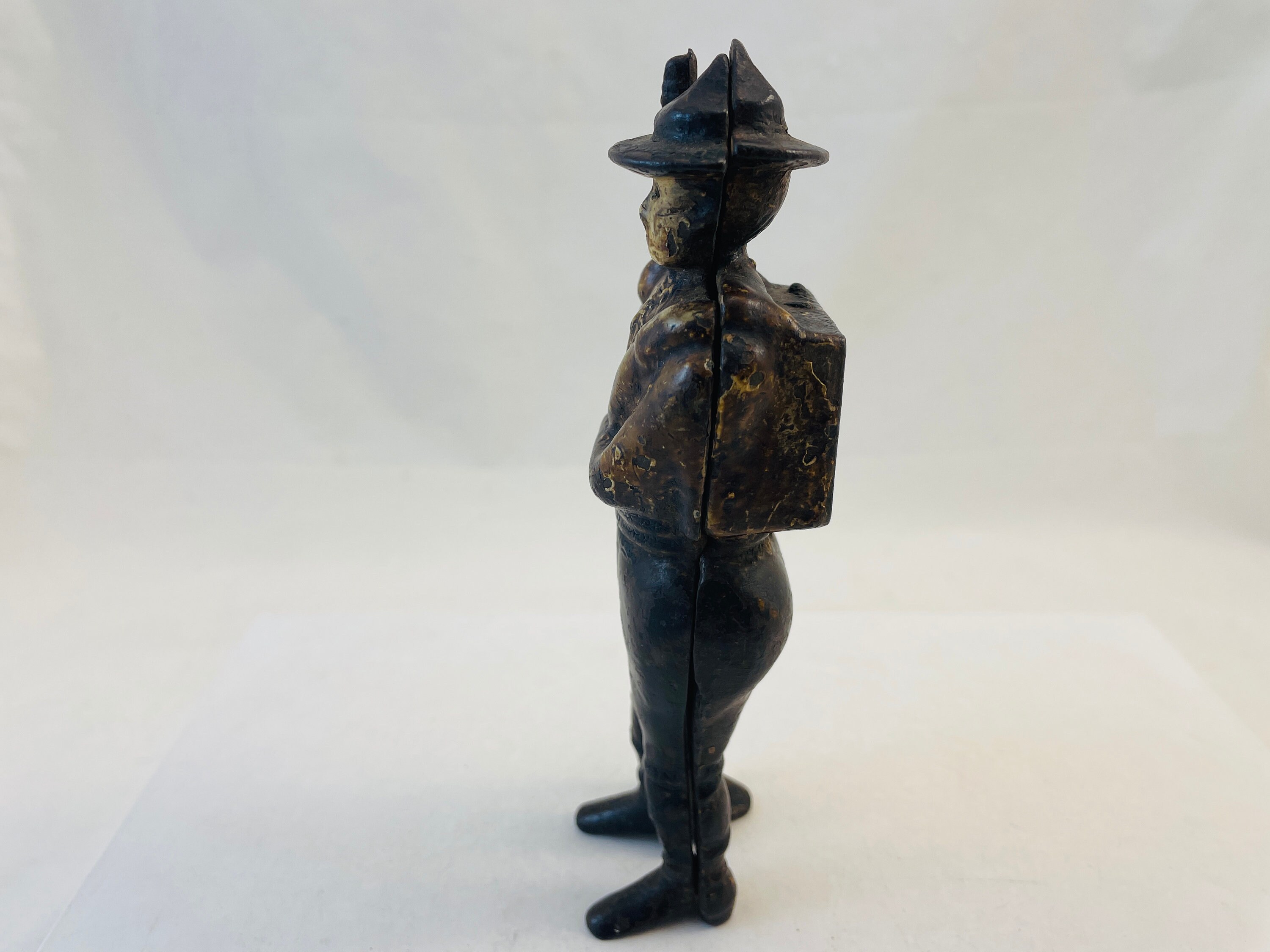 Antique Cast Iron Boy Scout Bank Original Paint | Etsy