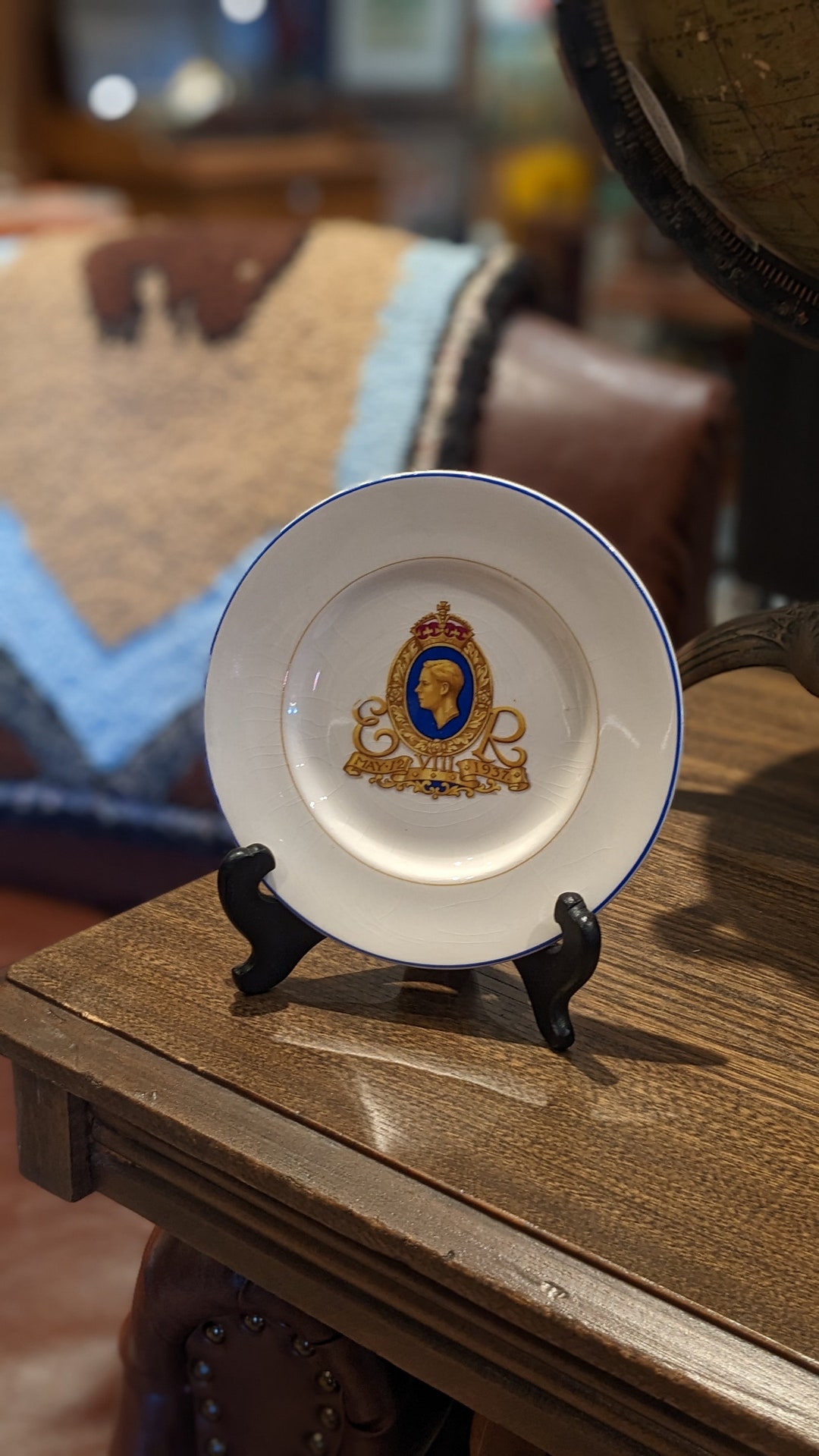 1937 Edward VIII Commemorative Plate, Collectable, Royal Family ...