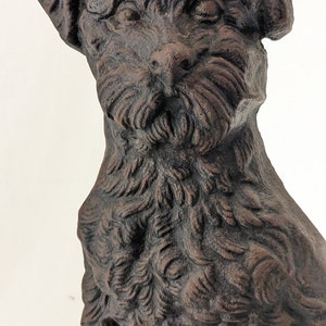 Vintage Large Cast Iron Dog Doorstop Foundry Marked, Home Decor ...