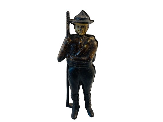 Antique Cast Iron Boy Scout Bank Original Paint | Etsy