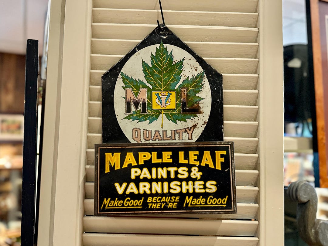 Vintage Rare Maple Leaf Paints and Varnishes Metal Color Card Holder - Etsy
