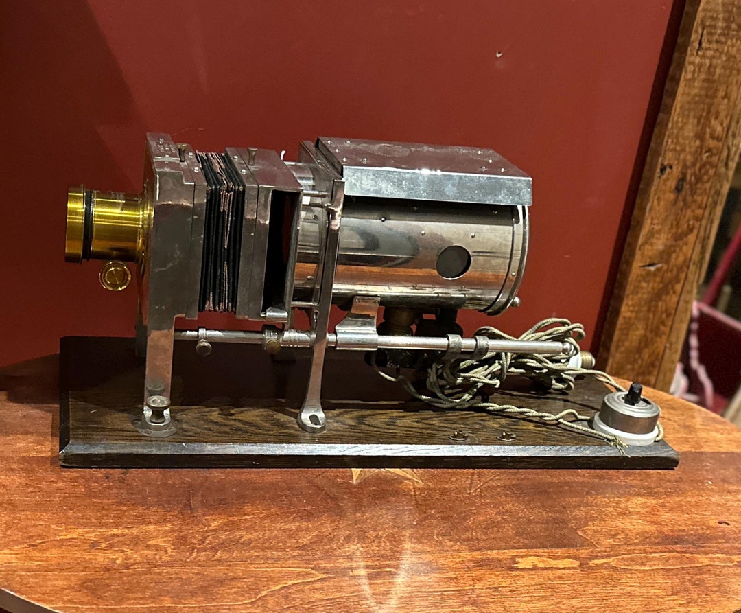 Antique A T Thompson Electric Slide Projector- Magic Lantern - Etsy