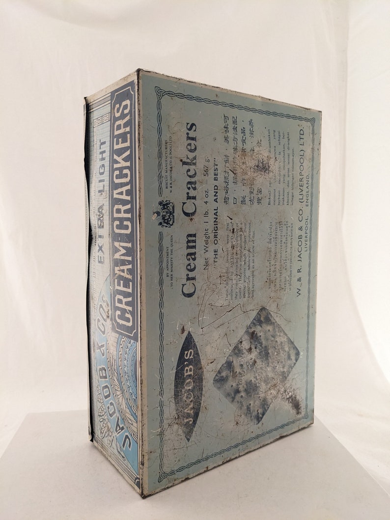 Vintage Jacob & CO Cream Cracker Tin C.1940 - Etsy