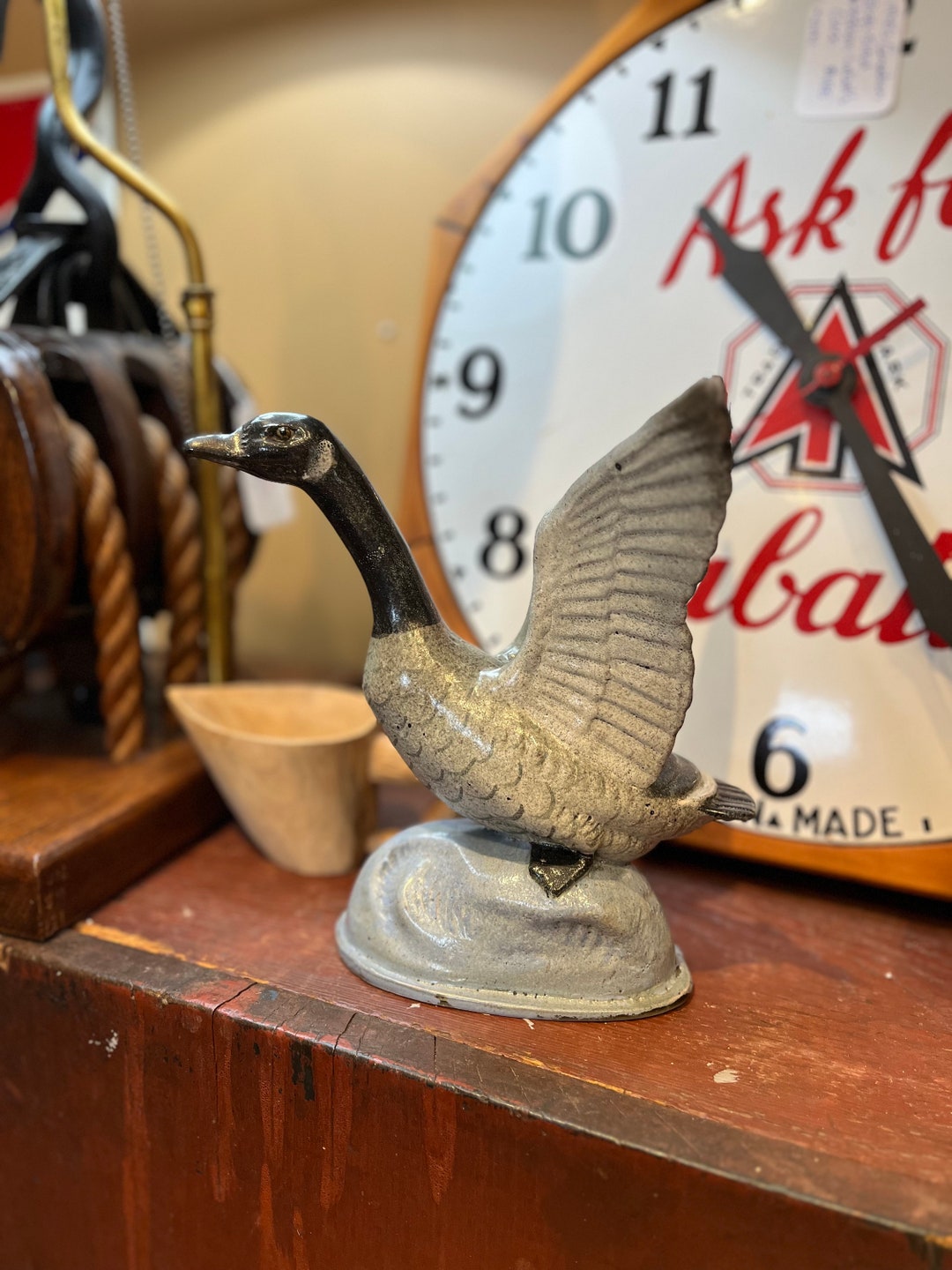 Jarko Zavi Medium Canadian Goose Ceramic Sculpture- Calling Mate - Etsy