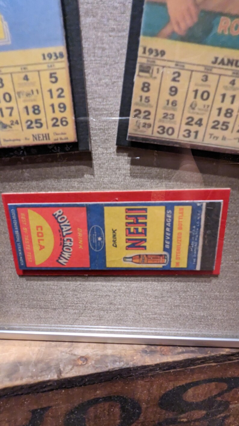 Vintage NEHI and Royal Crown Matchbook Collectable - Etsy