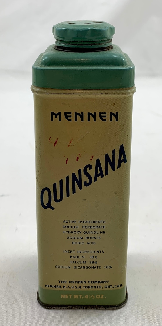 Mennen Quinsana Powder Tin | Etsy