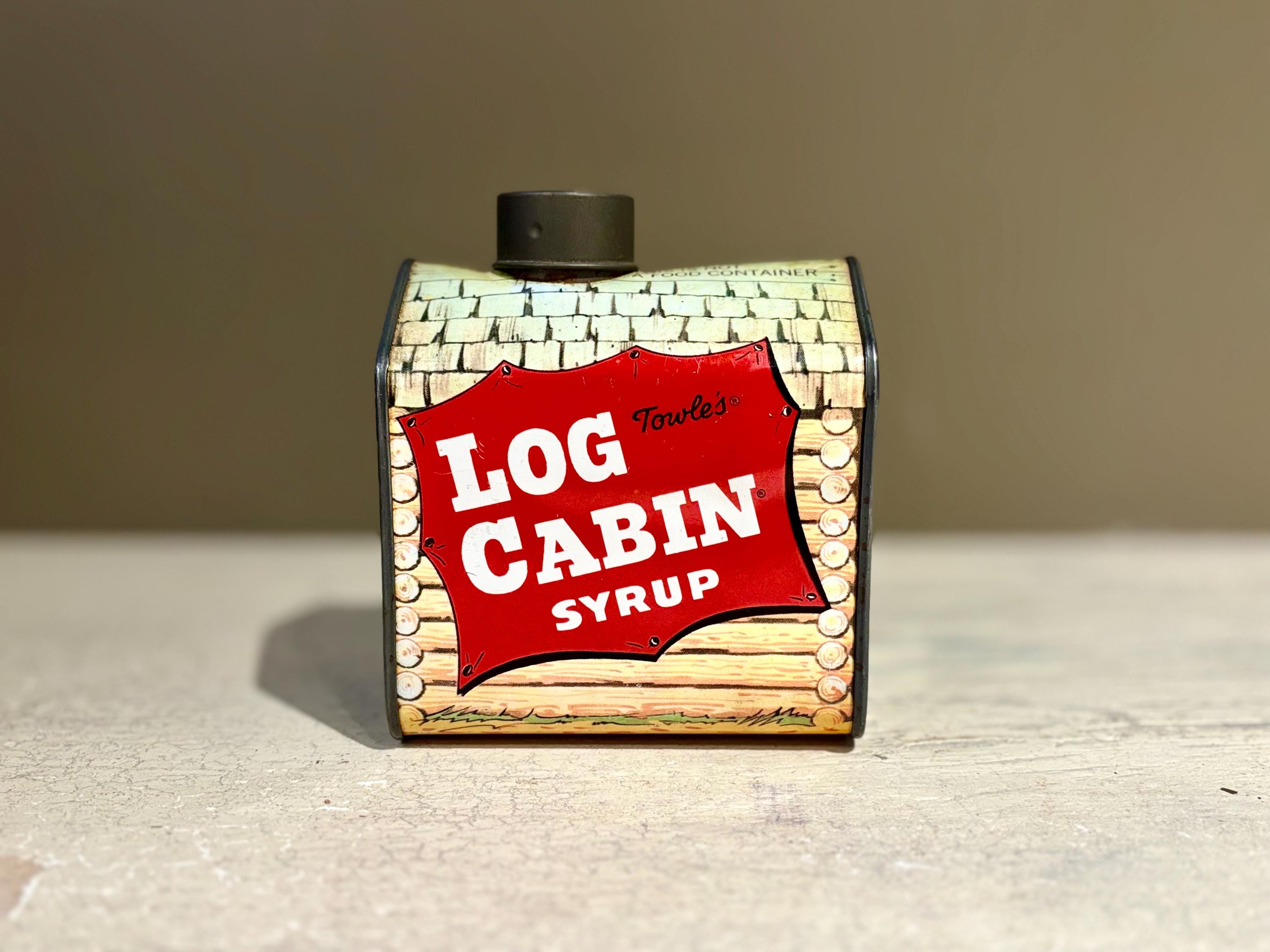 Log Cabin Syrup Tin